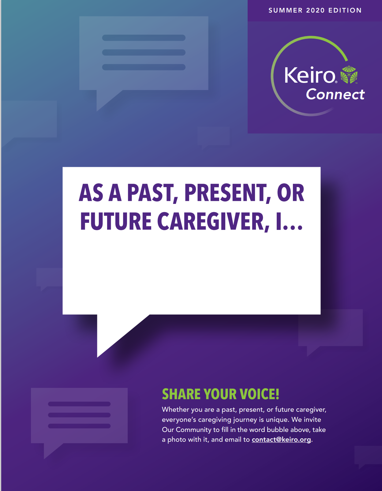 Keiro Connect: As a Past, Present, or Future Caregiver I... | Keiro